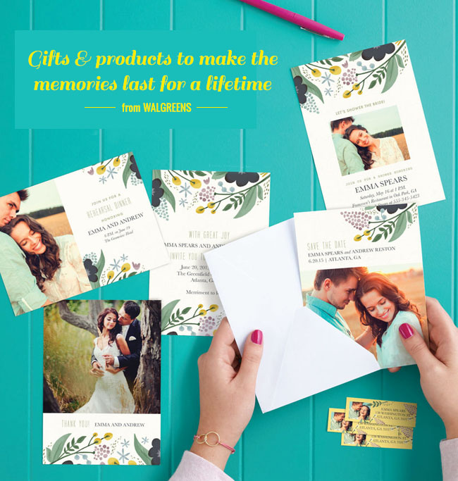 Print Your Own Save The Dates At Walgreens Green Wedding Shoes