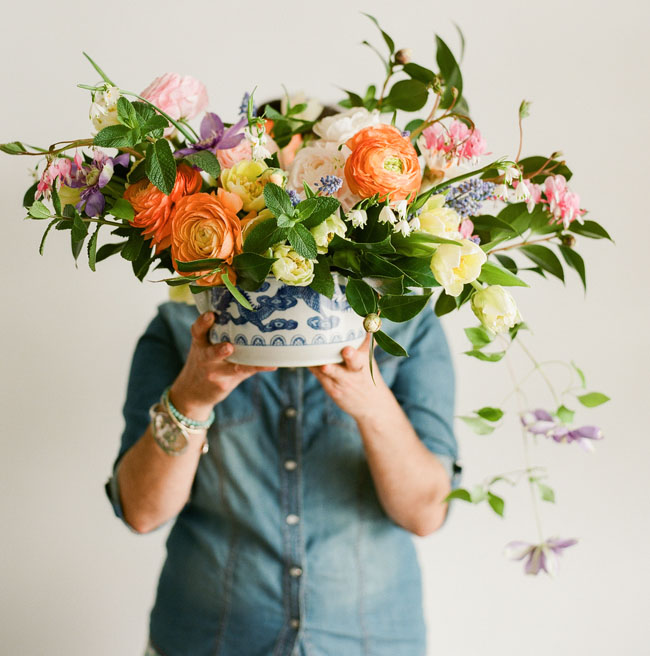 DIY Dutch Floral Arrangement - Green Wedding Shoes