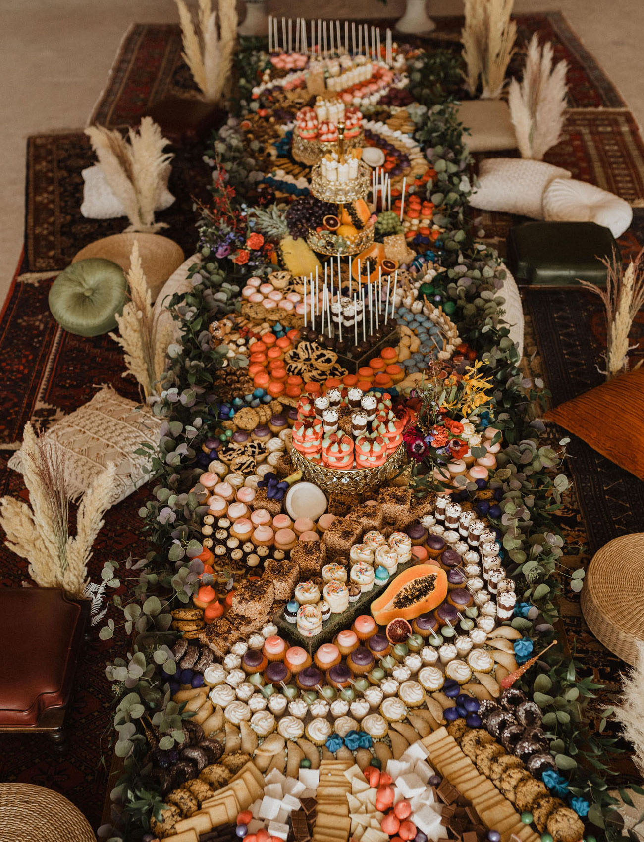 Sorry Wedding Cake, This 16-Foot Dessert Grazing Table Hits the Sweet ...