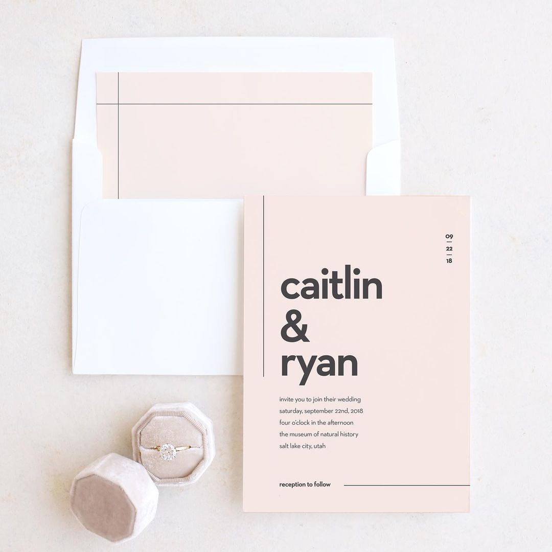 The Best Minimal Wedding Invitations to Customize + Buy Online