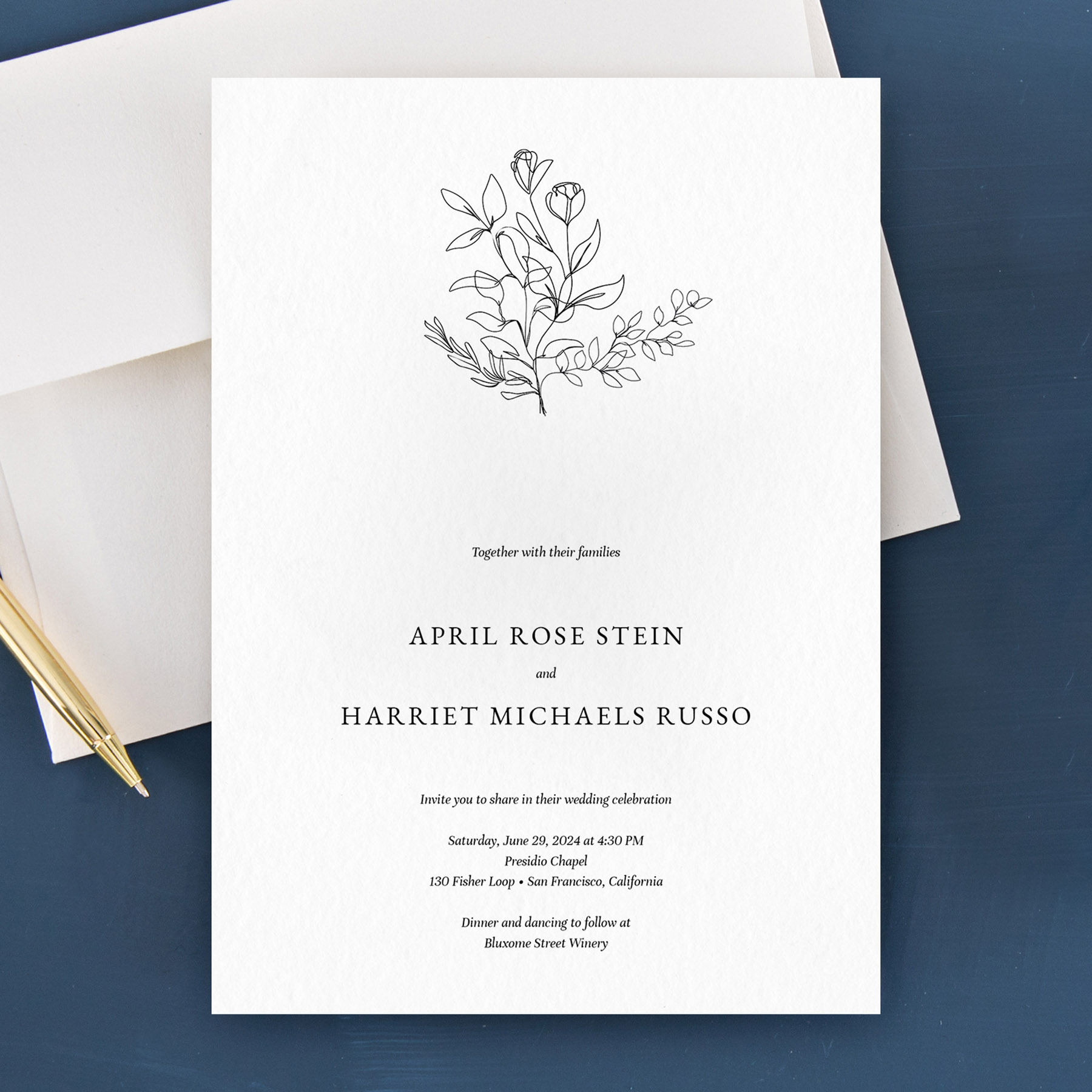The Best Minimal Wedding Invitations to Customize + Buy Online