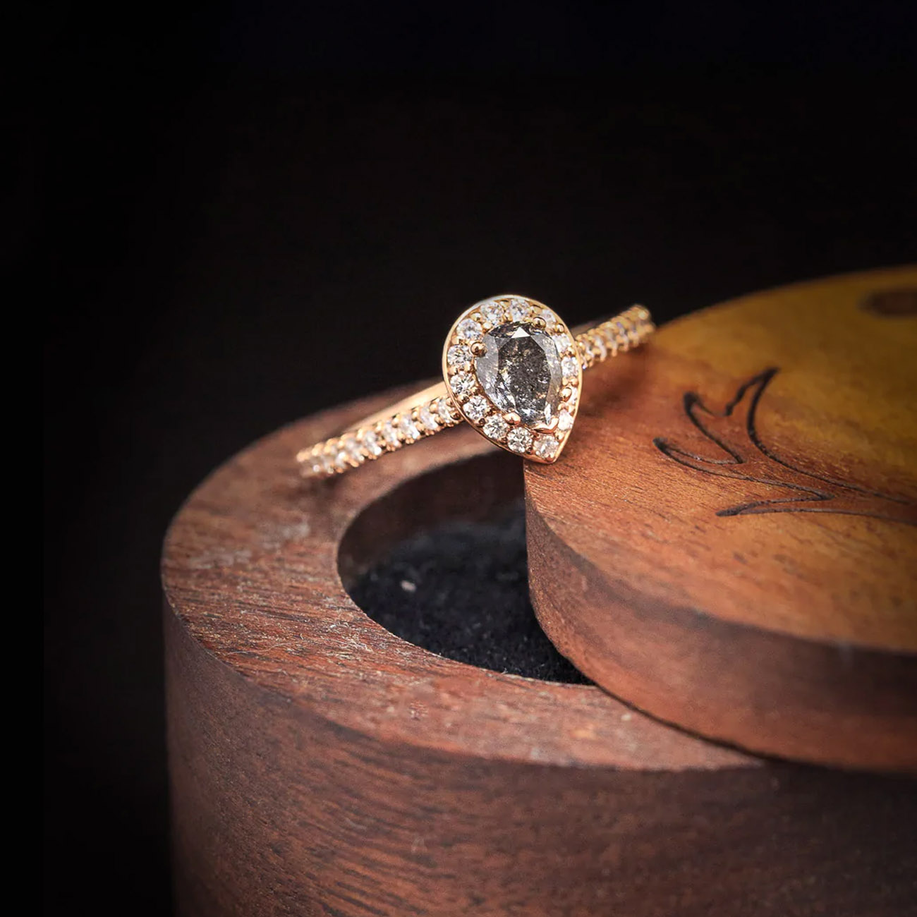 Salt and Pepper Diamond Engagement Ring Guide - 30 Best Rings