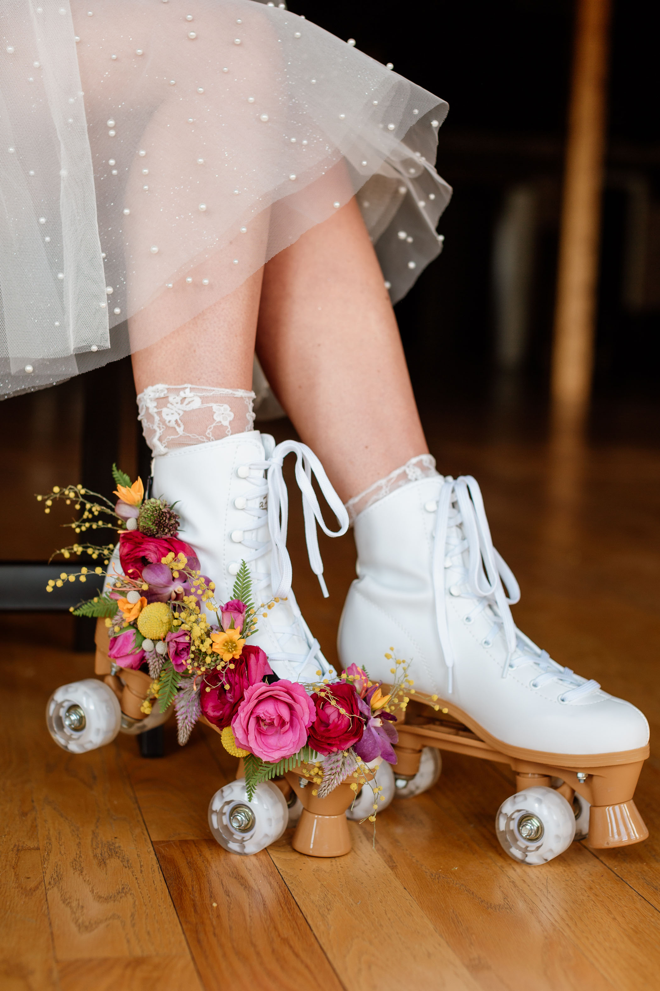 A Retro-Inspired Roller Skate Romance Editorial With Nonstop Pops of ...