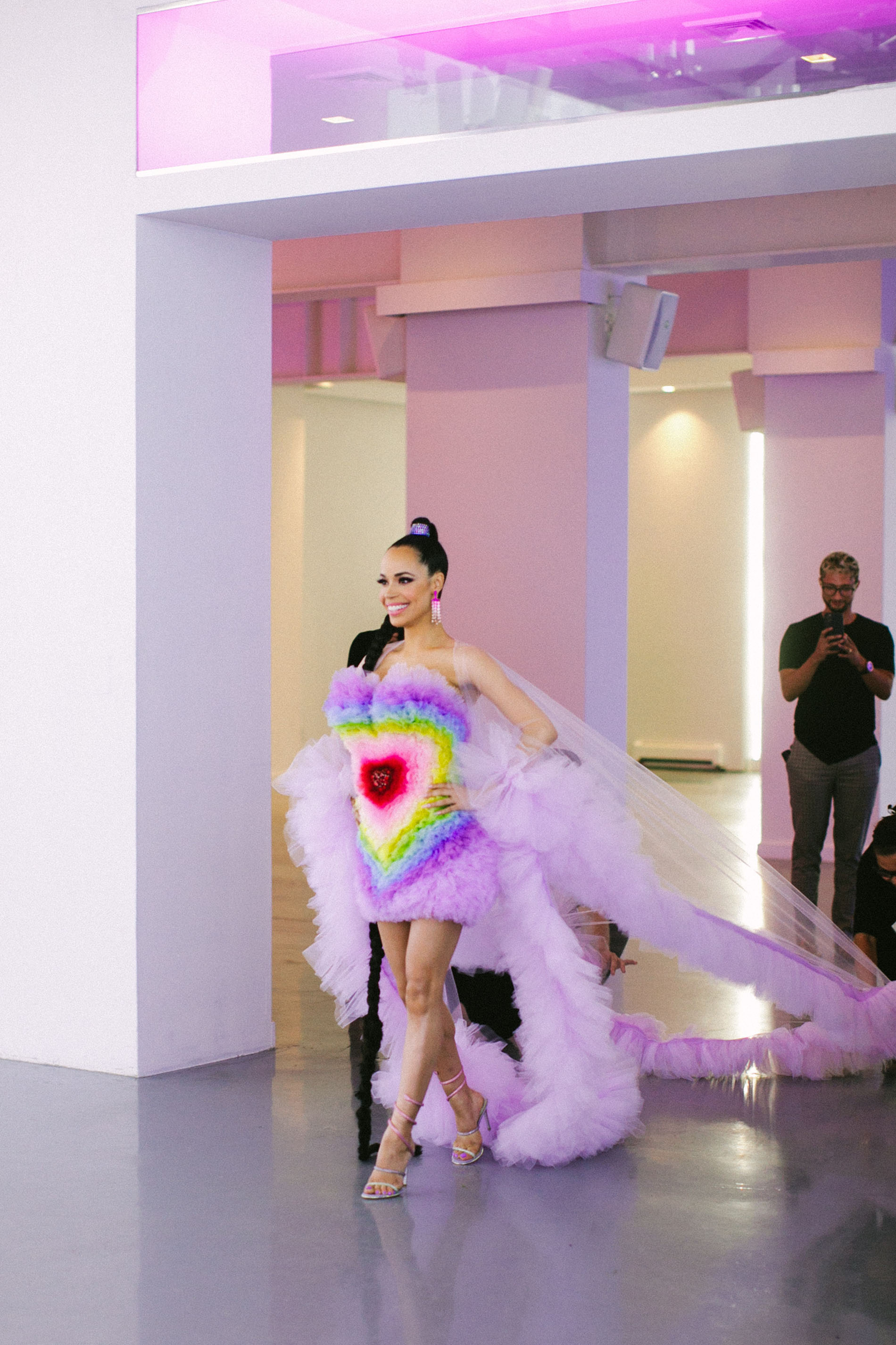 The Bride Wore a Rainbow Mini Dress For This Whimsical Micro-Wedding!