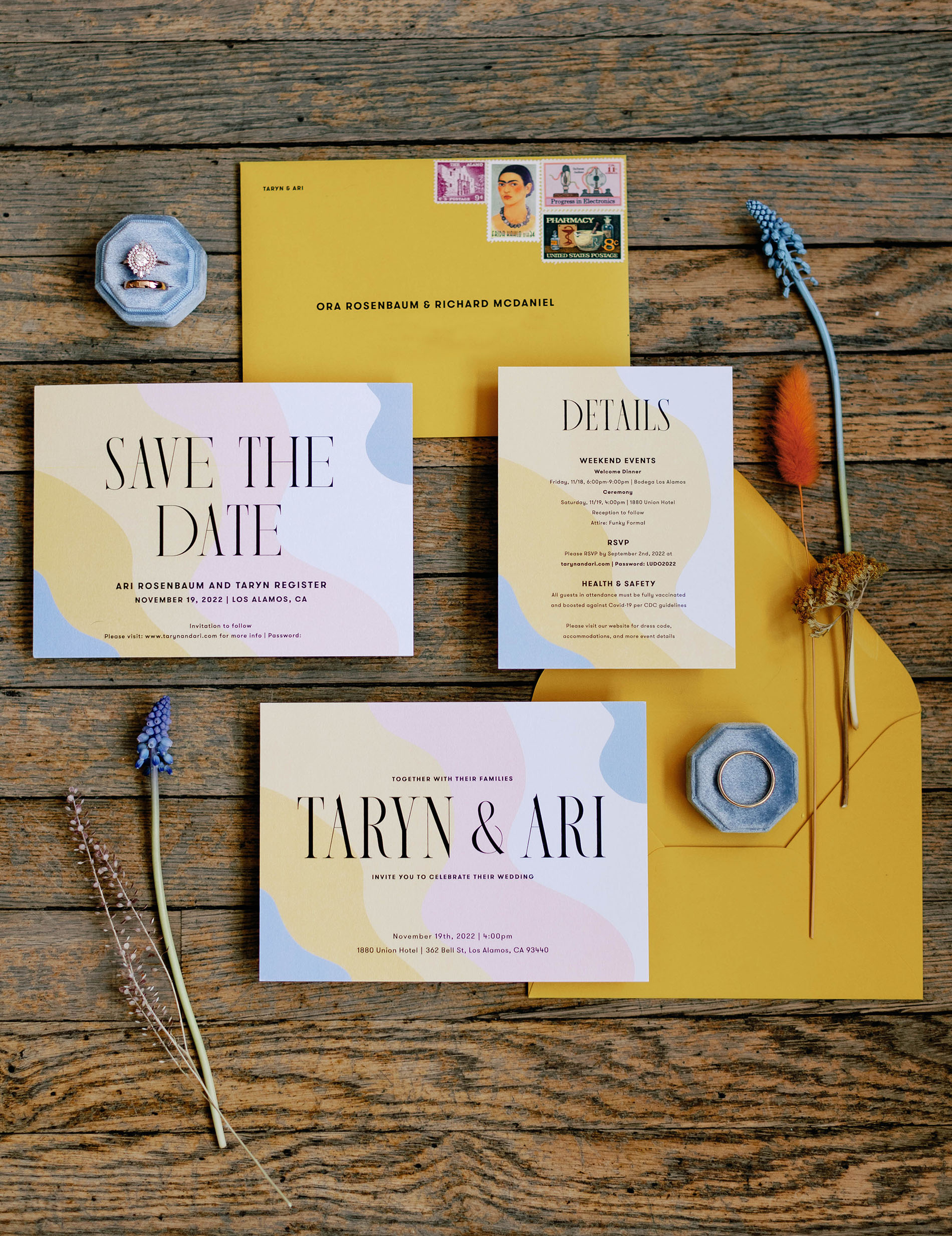 A "Funky Formal" Wedding Full of Color in Los Alamos, California