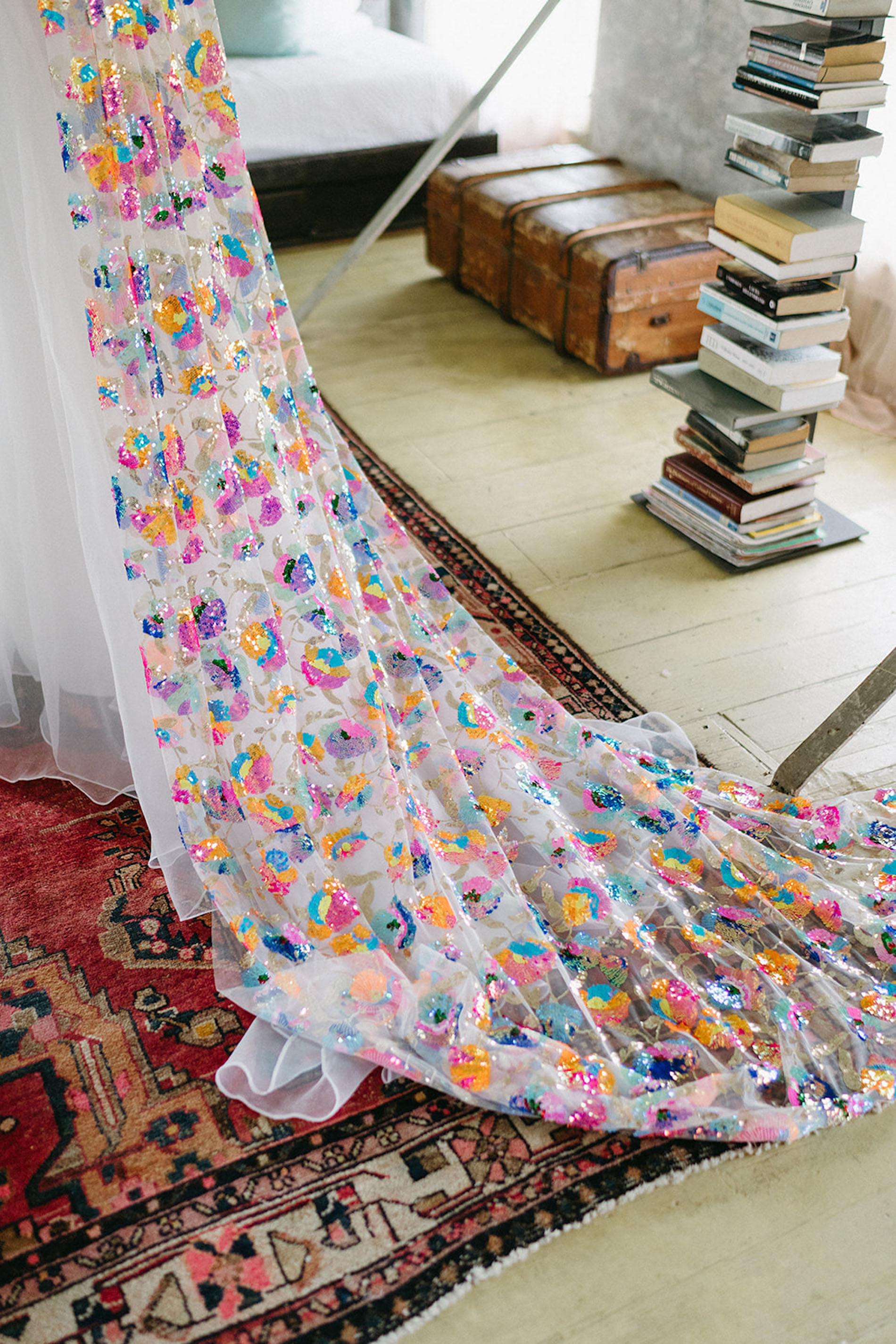 The Bride Wore Colorful Sequins For This Vibrant + Eclectic New Orleans ...