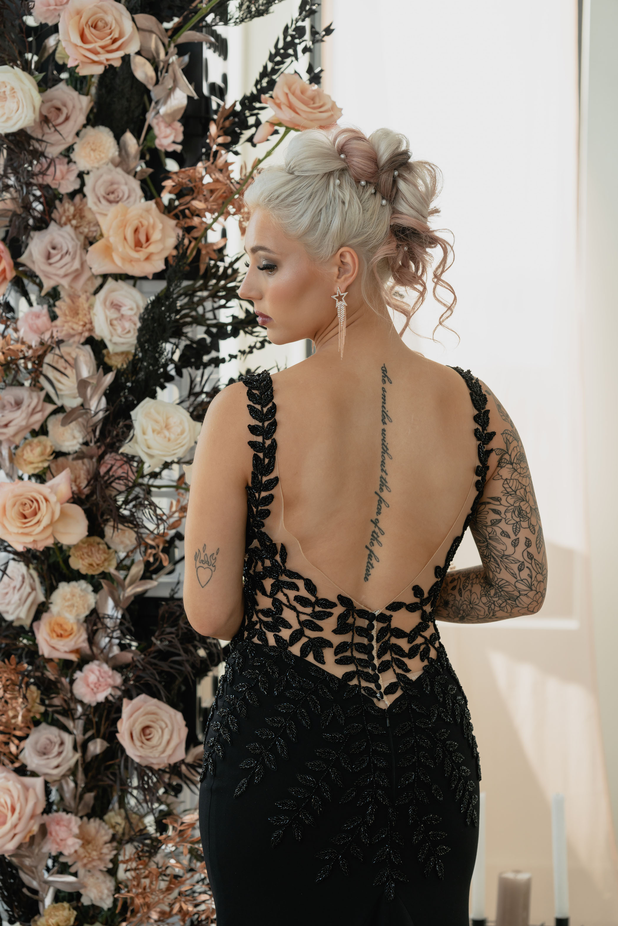 Rose Gold Meets Rock N Roll for This Edgy, 80’s-Inspired Wedding Shoot