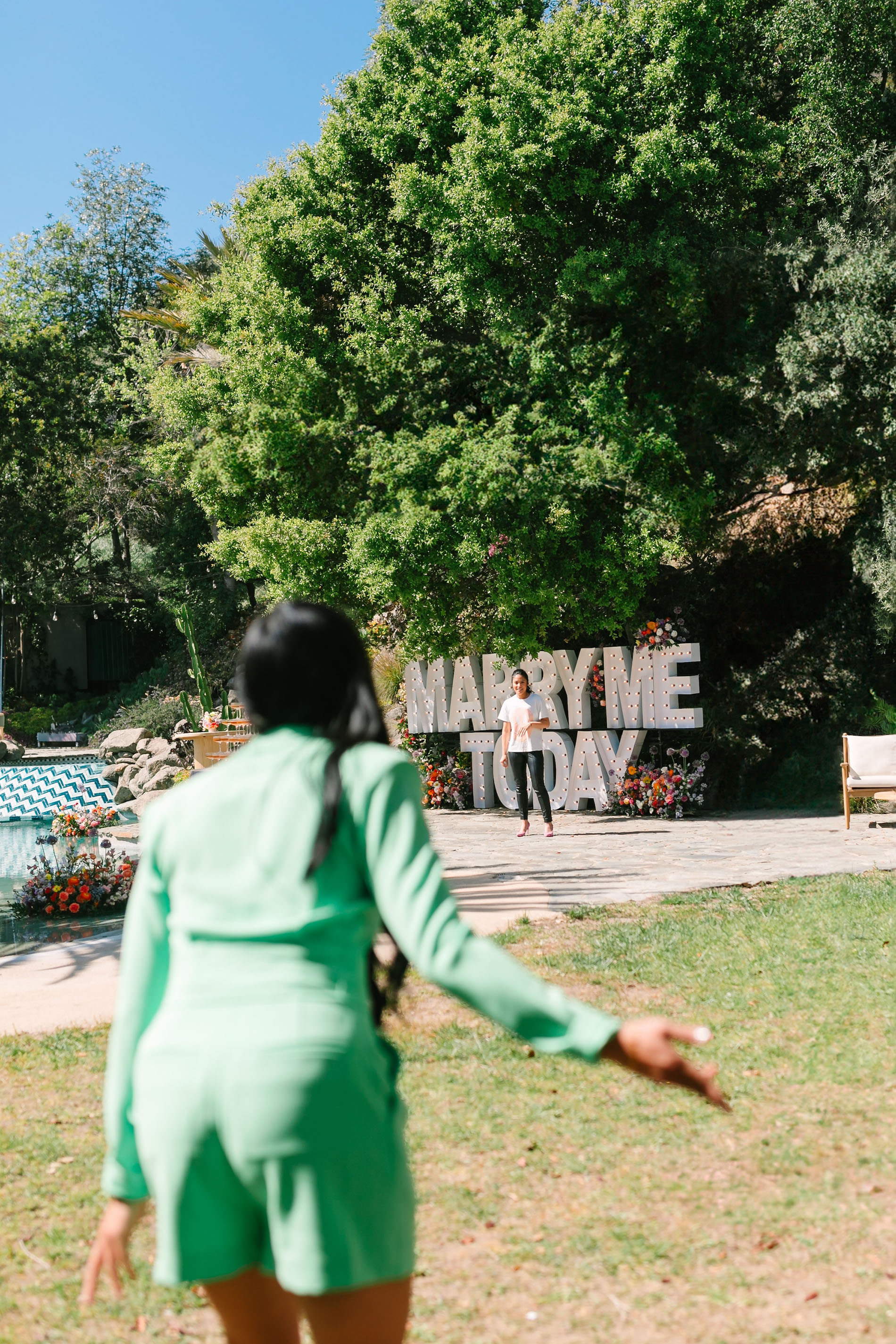 "Marry Me Today!" A Colorful Surprise Proposal *and* Wedding