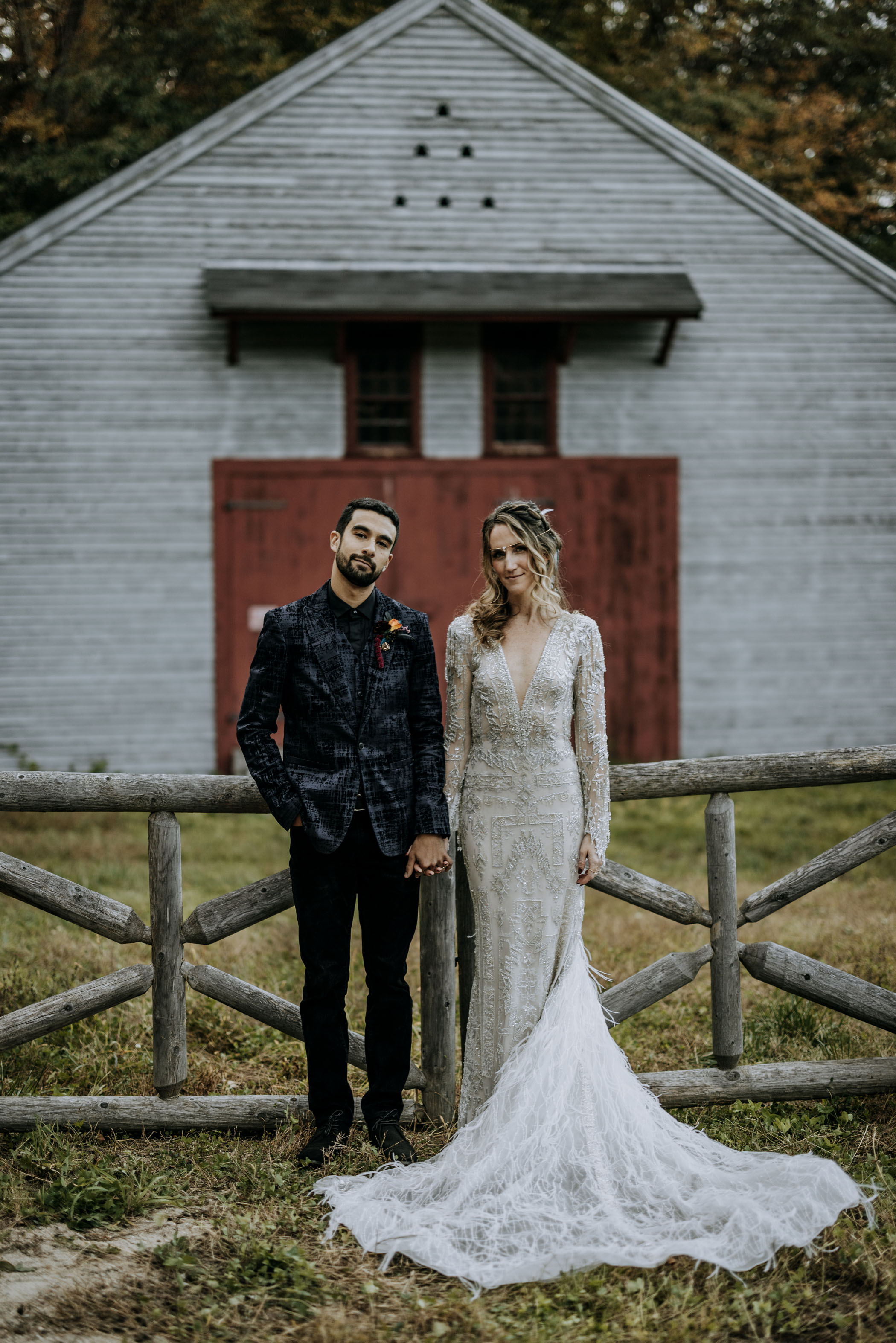 Rock and Roll Romance - A Moody + Edgy Fall Wedding in New Hampshire