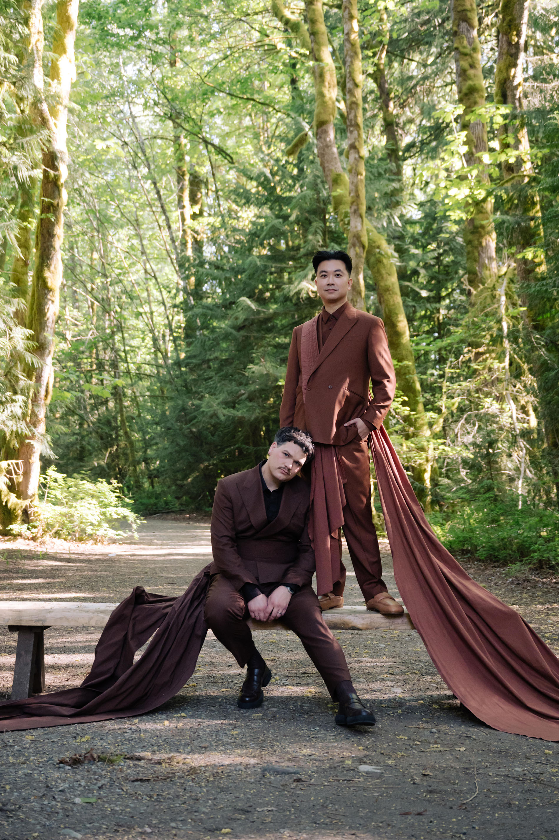 High Fashion in the Forest: An Enchanting, Earth Tone Wedding In Canada