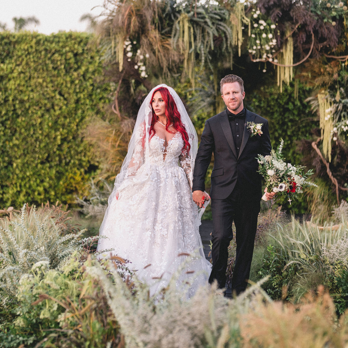This Lush, Moody B+W Wedding Was Held on this Bride + Groom's SoCal ...