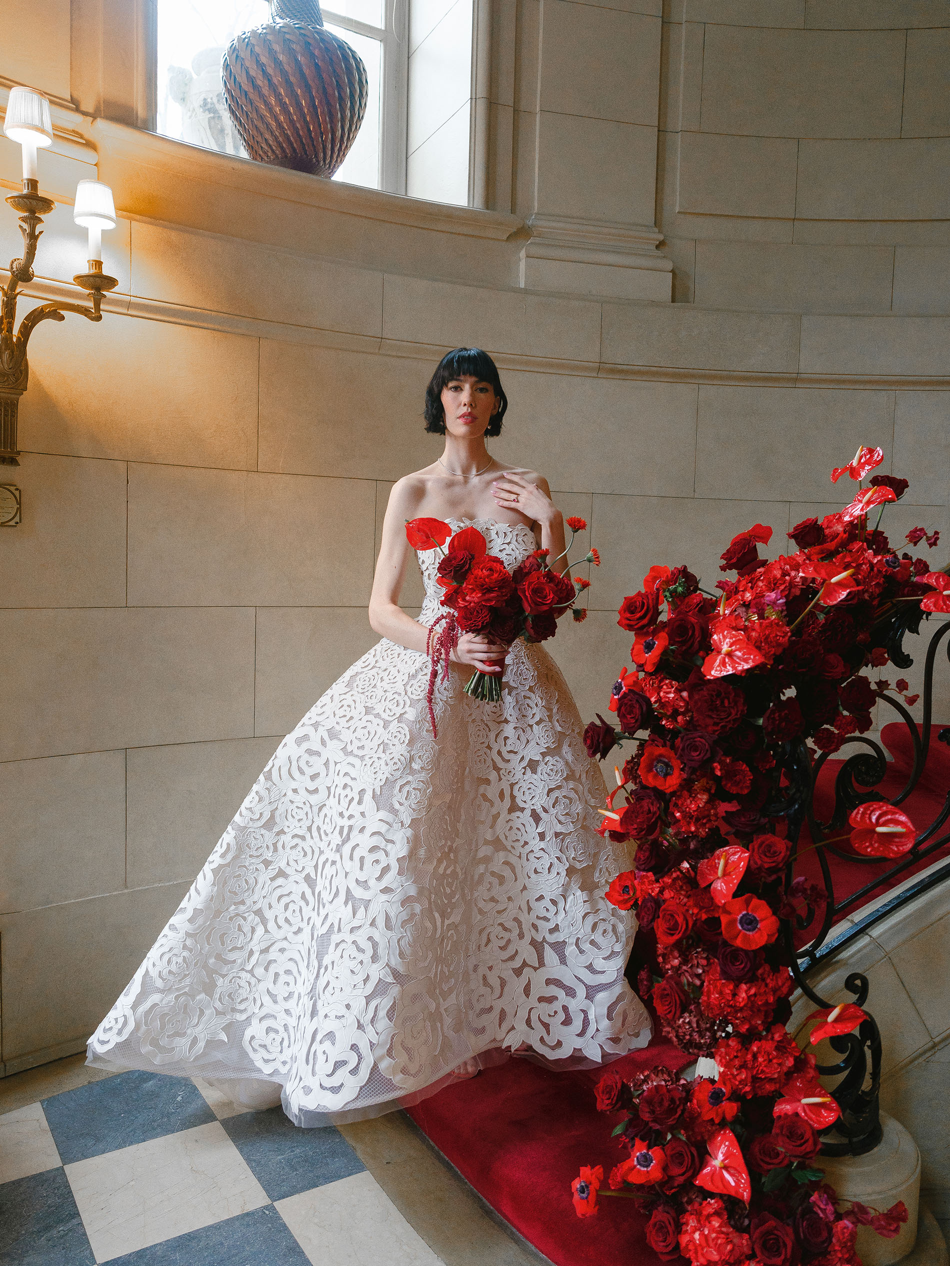 Rich Red Romance: A Chic, Cherry Coded Wedding