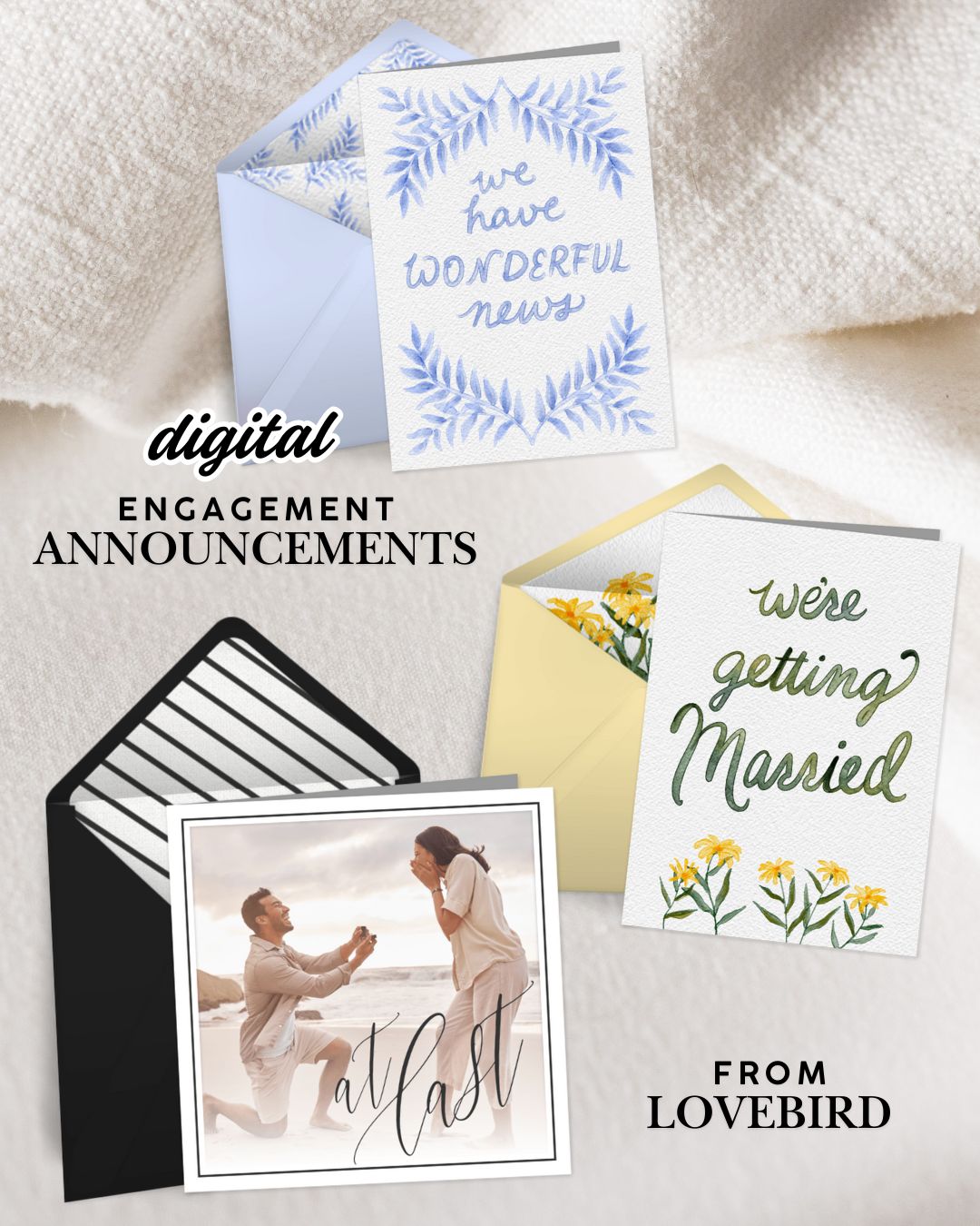 Digital Engagement Announcements Are the Chicest Way to Share Your Big ...