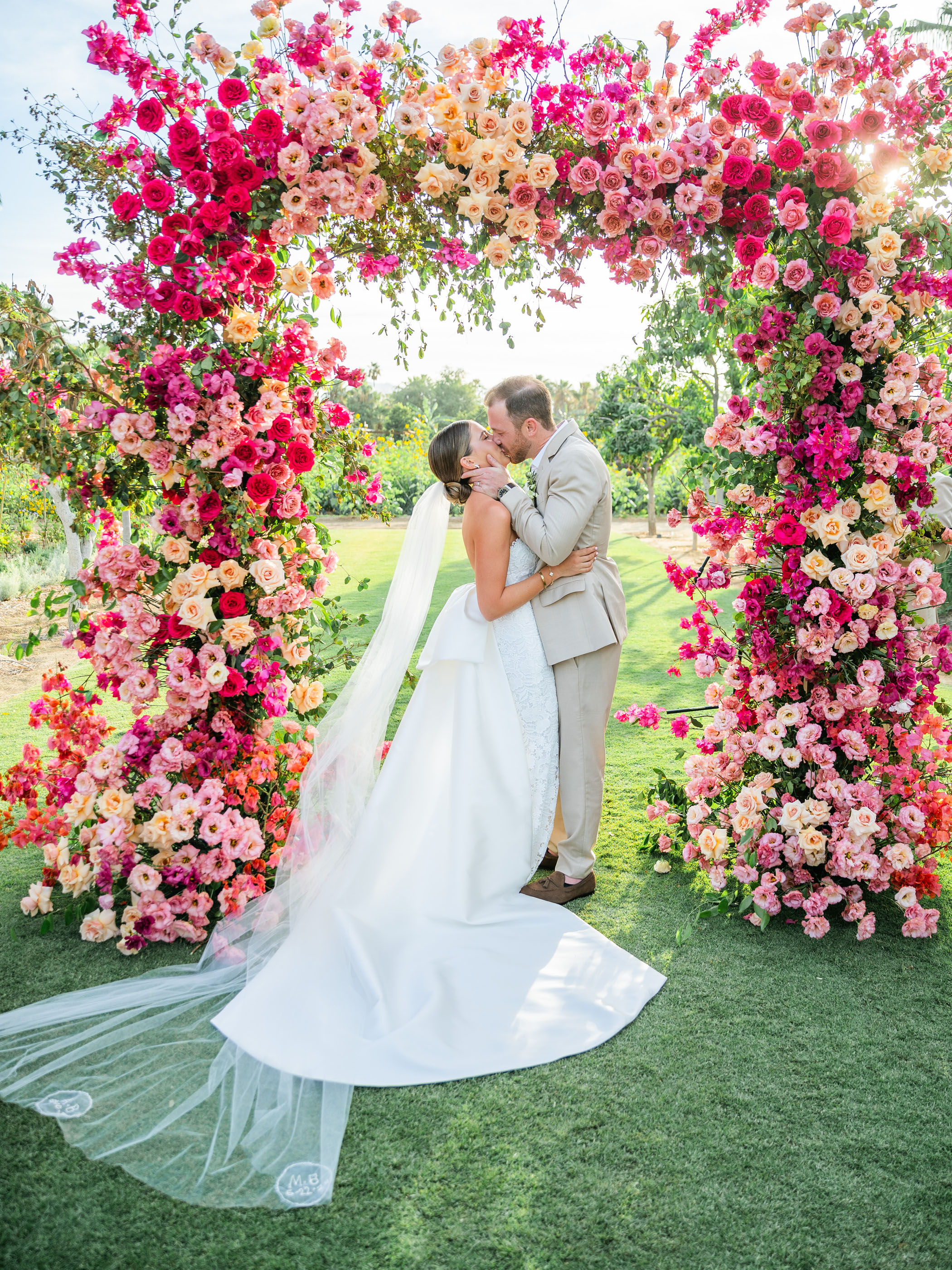 This Tropical Cabo Wedding Was a Kaleidoscope of Lush Vibrant Hues