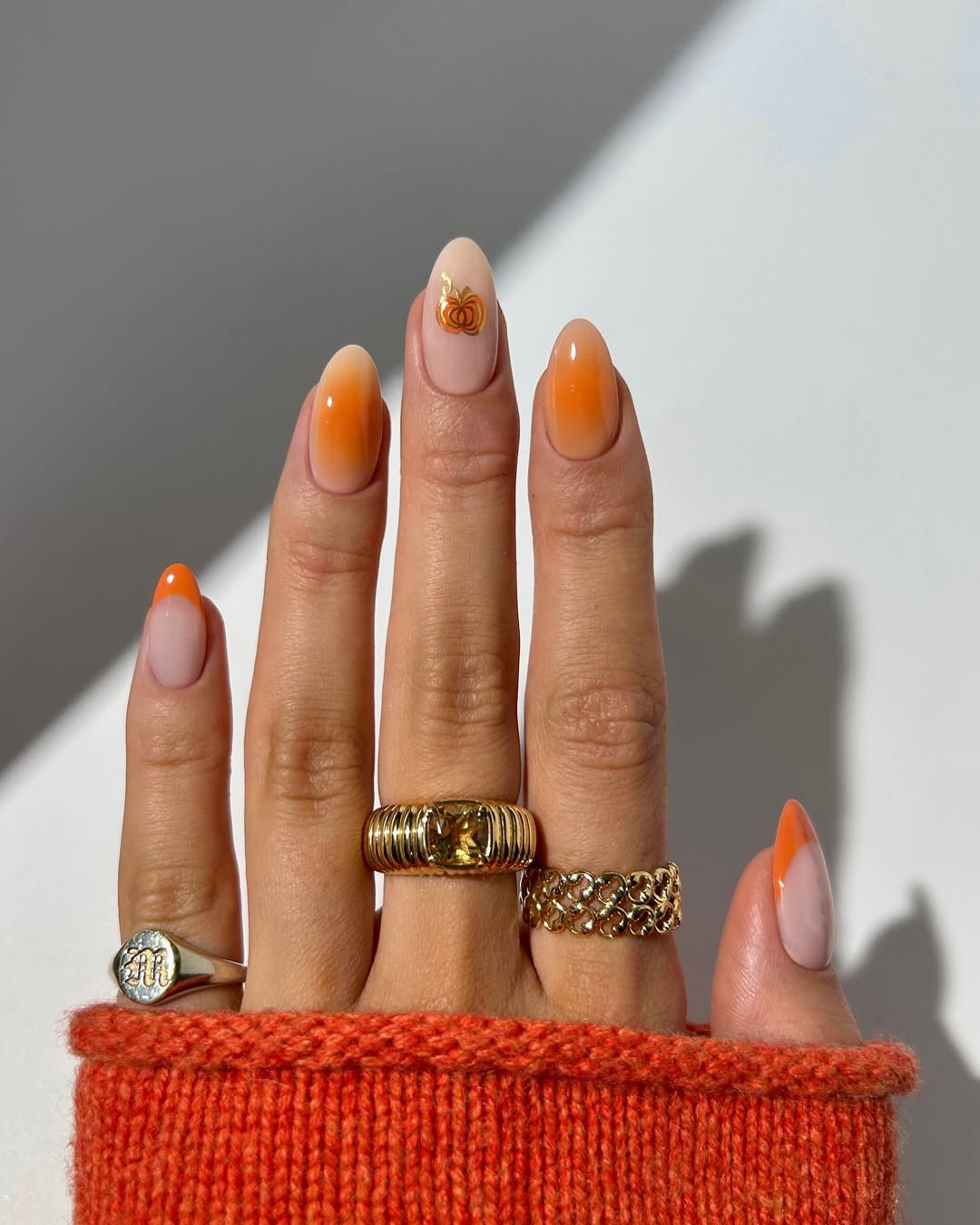 34 Cute Pumpkin Nails And Nail Art Designs To Add Some Spice To Your ...